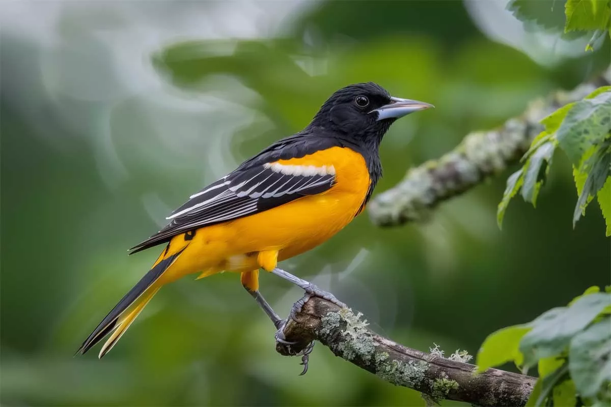 Meet the Baltimore Oriole: The Fiery Jewel of the Treetops - Birds Tales